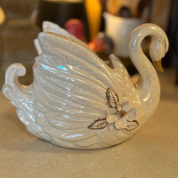 Japan | Art | Vintage Ceramic Swan Planter | Poshmark